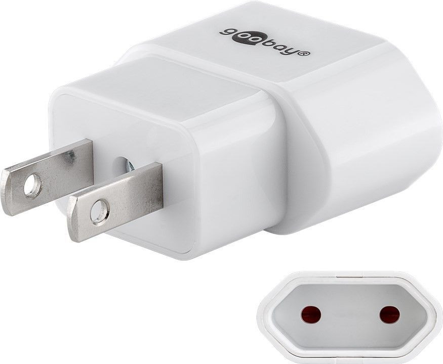 Putni adapter SAD utikač-EURO utičnica, bijeli, GOOBAY 45345 - chipoteka.hr
