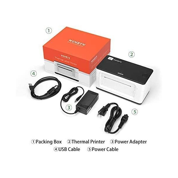 Termalni printer za naljepnice MUNBYN ITPP941B, 108mm, termalni ...